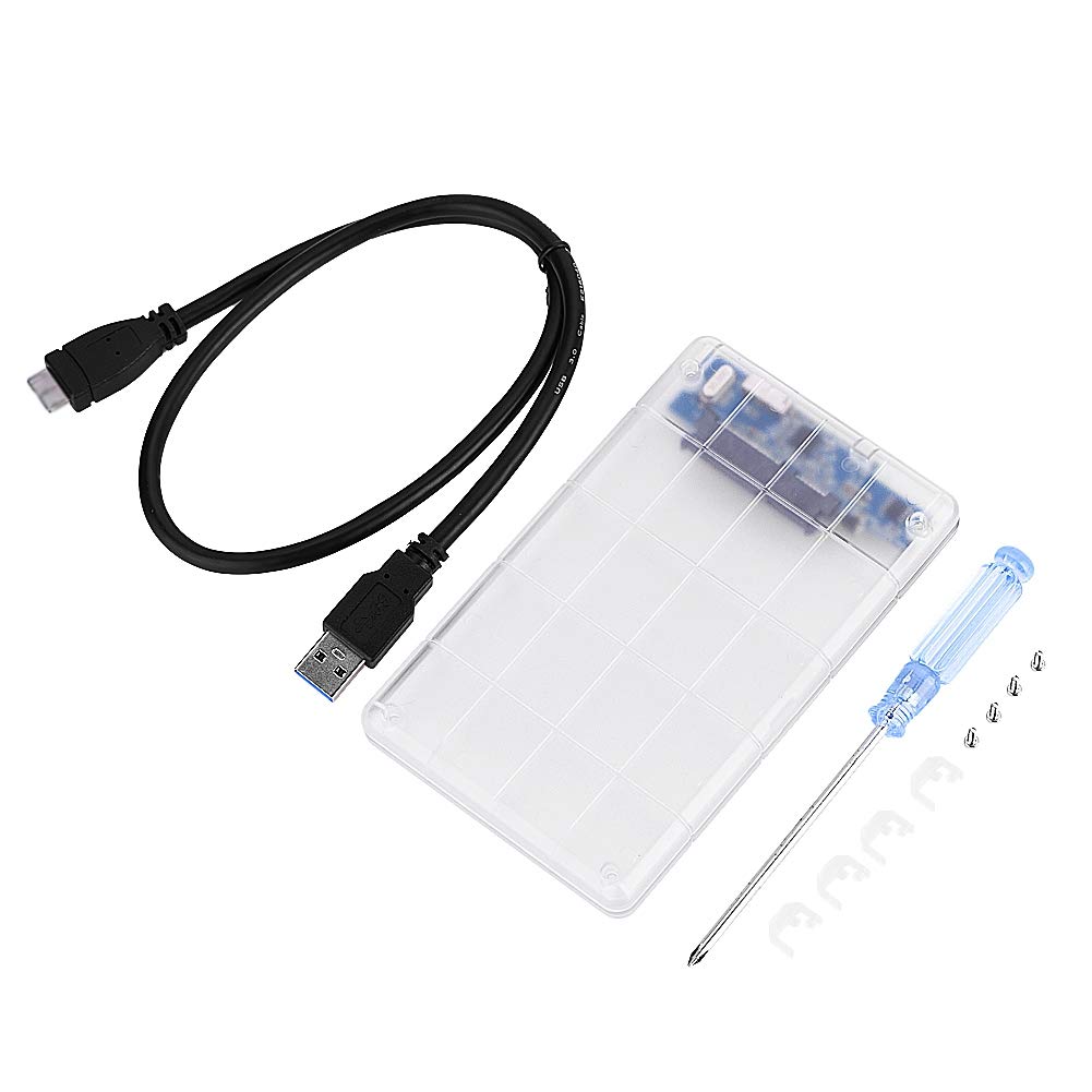 2.5 Inch SATA to USB 3.0 Hard Drive Disk Enclosure, HDD SSD Storage Box Case Enclosure