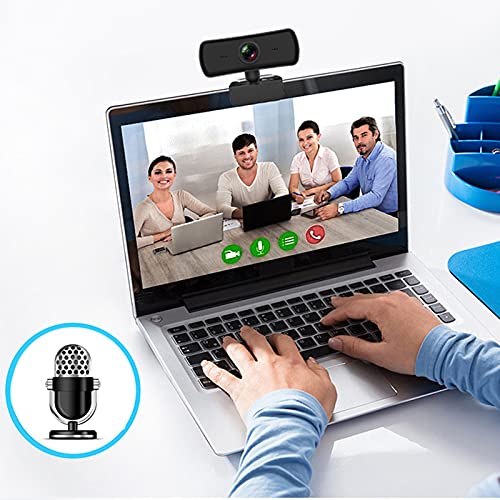 Ayyufe Digital Webcam High Clarity Stable Transmission Automatic Recognition 1600x1200P MIC Computer Camera for Teleconference Digital Computer Supply