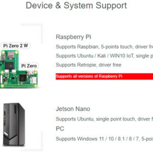 waveshare 11.9inch HDMI LCD 320×1480, IPS Display Capacitive Touch Screen LCD, for Raspberry Pi 4B/3B+/3B/2B/Zero W/Zero 2 W/Zero 2 WH/Jetson Nano/PC/Windows 11/10 / 8.1/8 / 7