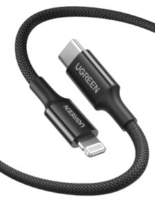 ugreen usb c to lightning cable- 3ft mfi certified pd fast charging phone charger cord compatible with iphone 14/14 pro/14 pro max, iphone 13/12/11/x/xr/xs/8 series, macbook, ipad, airpods pro