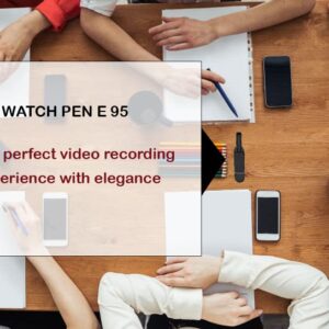 Spy Pen Camera with Audio-Camera Pen E-95 is a wearable Mini Spy Camera Pen | Includes 32 GB micro SD card | Chinglish proof easy English manual