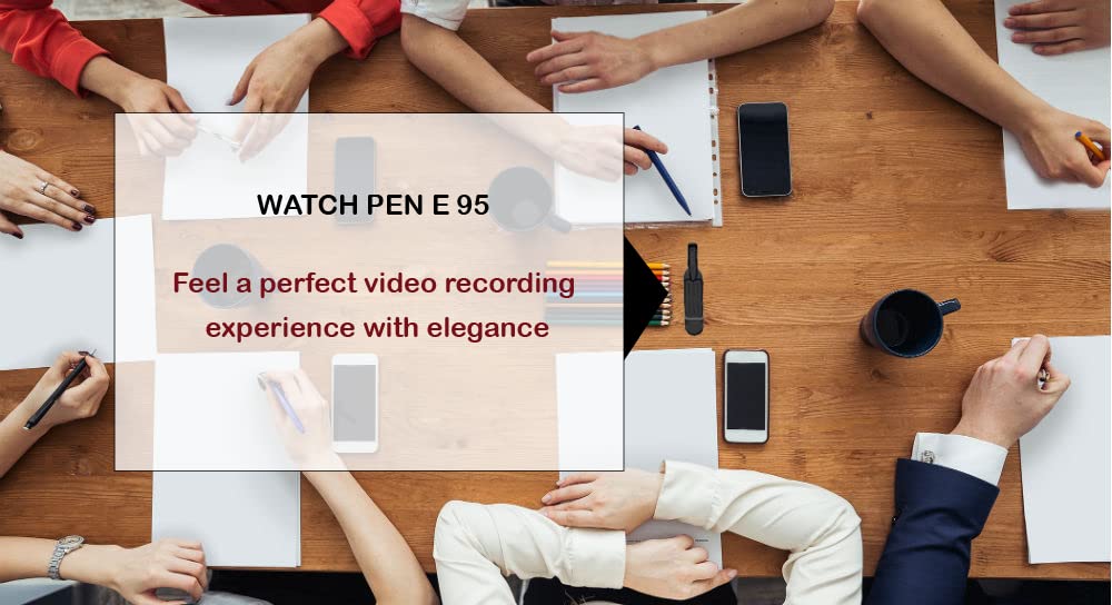 Spy Pen Camera with Audio-Camera Pen E-95 is a wearable Mini Spy Camera Pen | Includes 32 GB micro SD card | Chinglish proof easy English manual