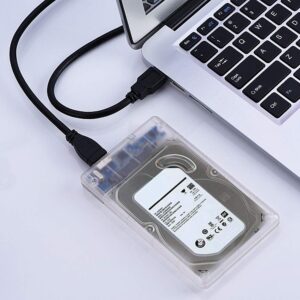 2.5 Inch SATA to USB 3.0 Hard Drive Disk Enclosure, HDD SSD Storage Box Case Enclosure