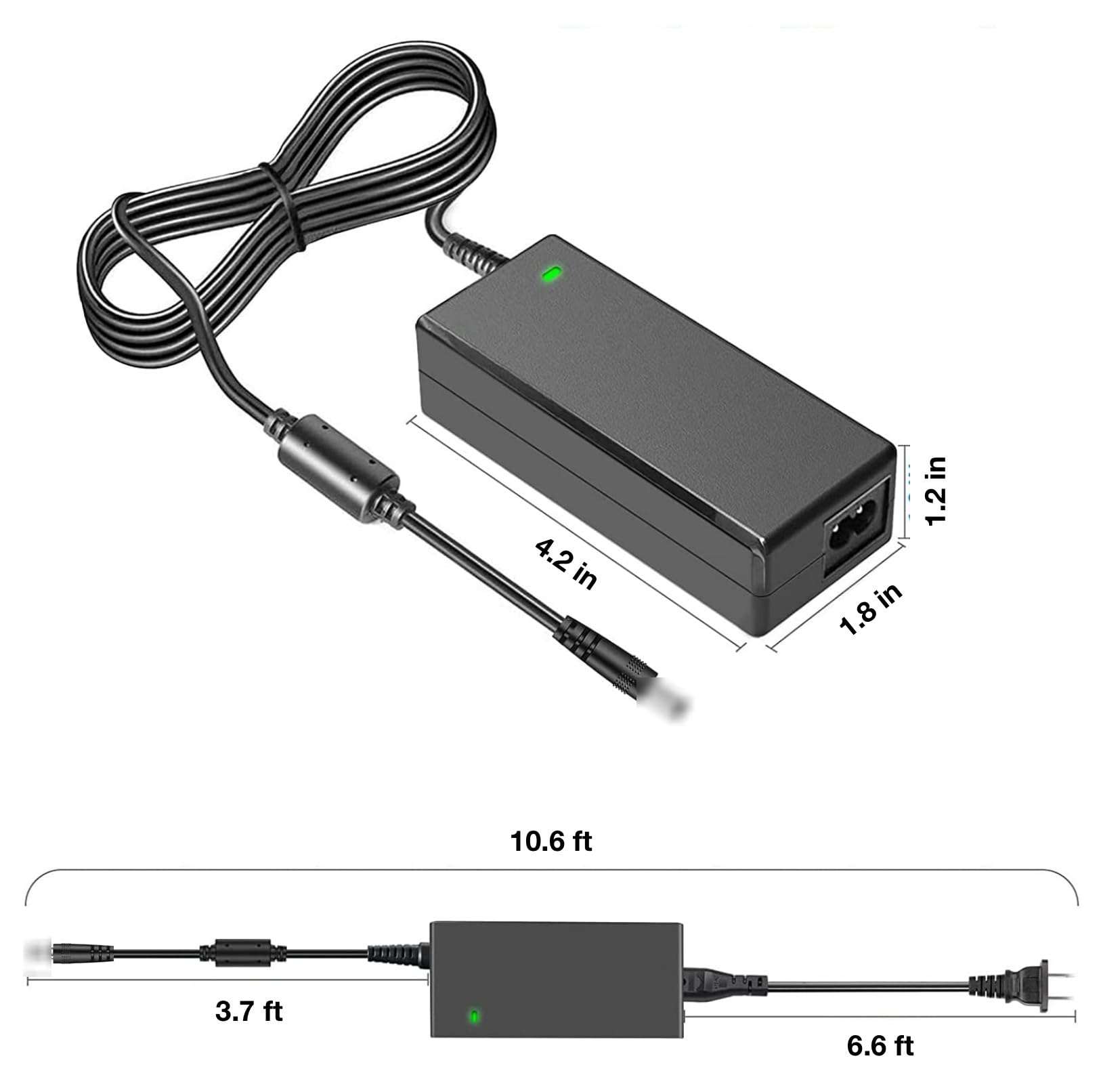 12V AC/DC Adapter Replacement for HP XP600AA XP600AA#ABA XP5600AAABA 2711x 27 LED LCD Widescreen Monitor 12VDC 12 Volts Power Supply Cord Cable PS Battery Charger (Not Fit 19VDC Output)