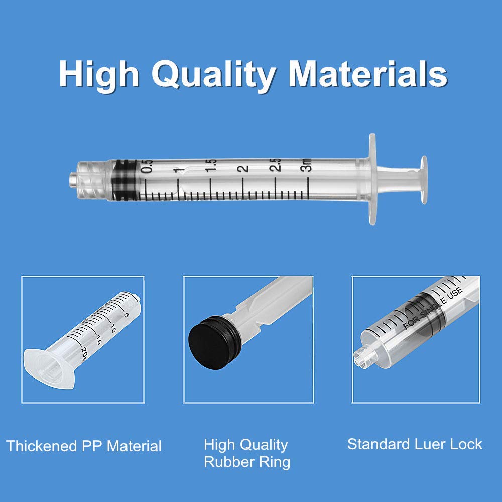 Luer Lock Plastic Syringe, 30ml, Blunt Tip, Measuring Syringe Tools for Measuring, Lip Gloss, Liquid refilling, Dispensing, DIY Crafts, Oil Refilling, Feeding Pets, Scientific Labs, Glue Applicator