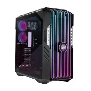 cooler master haf 700 evo e-atx high airflow pc case, iris customizable lcd .breathable tg front panel, 200mm sickleflow fans, 1 x usb 3.2 gen 2 type c, 4 x usb 3.2 gen 1 (3.0) (h700e-ignn-s00)