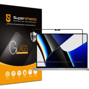 Supershieldz Designed for MacBook Pro 16 inch (M4, M3, M2, M1, Pro/Max) [2021-2024 Release] Tempered Glass Screen Protector, Anti Scratch, Bubble Free