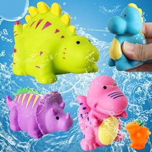 Baby Bath Toys,Bath Toys,Bath Toy Storage,Bath Toys for Toddlers 1-3,Bath Toy Baby Bath Set，Letters & Numbers, Bath Toy Organizer Dinausors Toys , Water Spray Bath Set with Fishing Net(44)