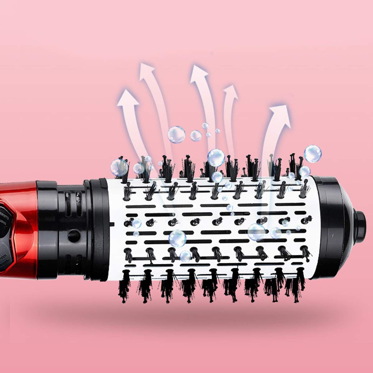 Eurobuy 3-in-1 Hair Styling Tool Multi-Function Hot Air Brush Hair Dryer Brush 2-Way Rotating Hair Straightener Styler Hair Styling Wand