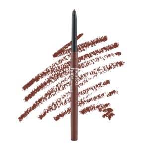 mented cosmetics waterproof dark brown lip pencil, natural, vegan cruelty-free makeup, matte lip liners for women