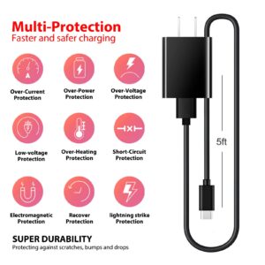 USB C Charger Cord Compatible for W-King D7 D8 D8mini D9 D9-1 D10 T9 X10 S7, Marshall Stockwell II Marshall Emberton, OontZ Angle 3 Ultra (4th Gen) Bluetooth Speaker Charging Power Supply Cable