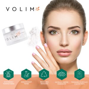 Volim Love Scrub with Hyaluronic Acid Natural Face Exfoliator for Wrinkles, Acne, Fine Lines, Blackheads & Clogged Pores