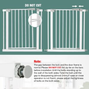 HOYOFO Extra Wide 57”- 59.8” Baby Gate for Doorways Pressure Mount Stair Gates for Kids or Dogs with Auto-Close