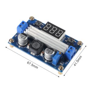 Coliao 3pcs LTC1871 DC-DC Step Up Booster Converter 3-35VDC to 3.5-35VDC 100W High Power Output with LED Voltmeter DC-DC Step Up Module Power Supply Voltage Regulator