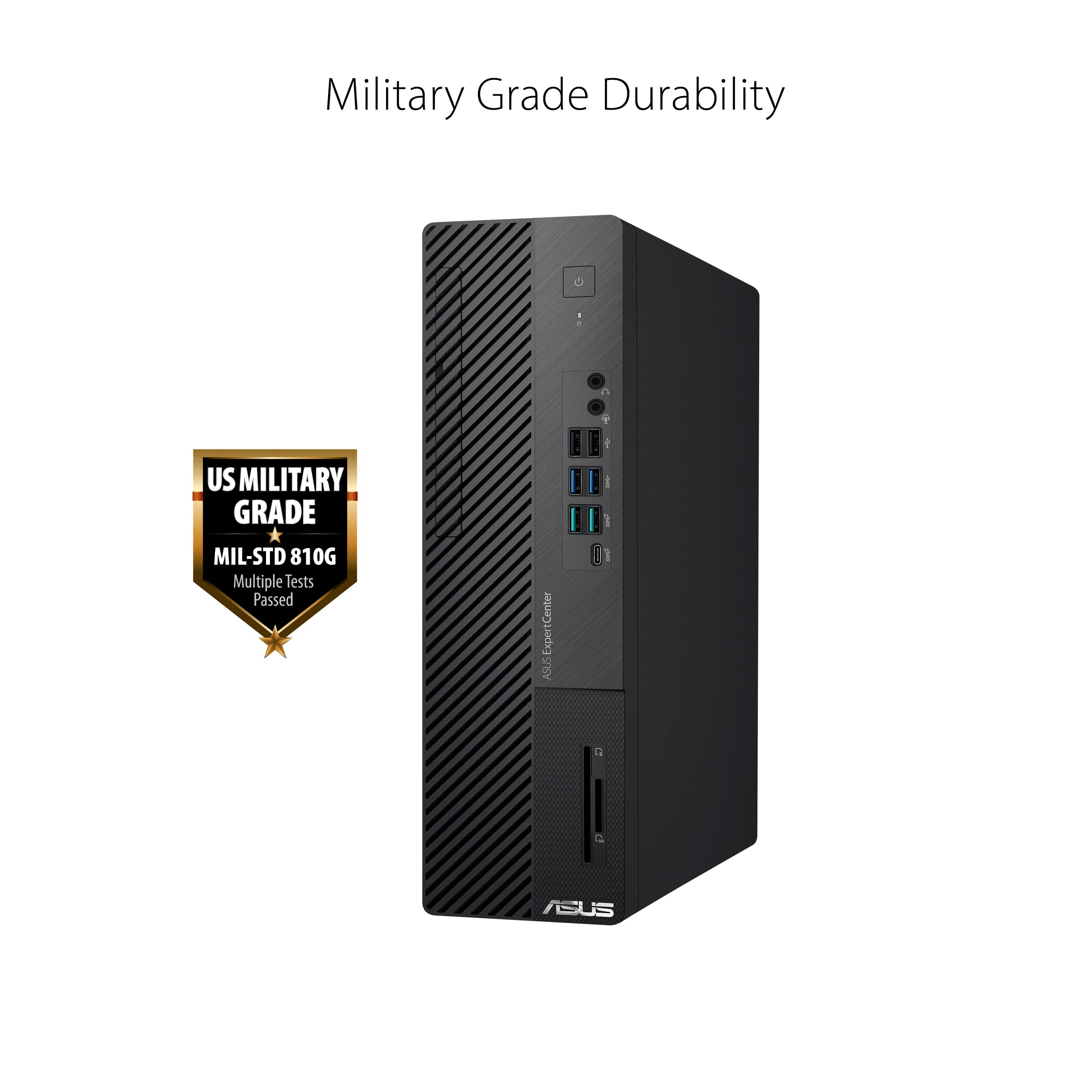 ASUS ExpertCenter D700SC Small Form Factor Desktop PC, Intel Core i5-11400, 16GB DDR4 RAM, 512GB PCIe SSD, TPM, Windows 11 Pro, Black, D700SC-XH504