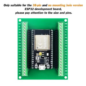 KeeYees 2pcs ESP32 WiFi Development Board with 2pcs Breakout Board (38PIN)