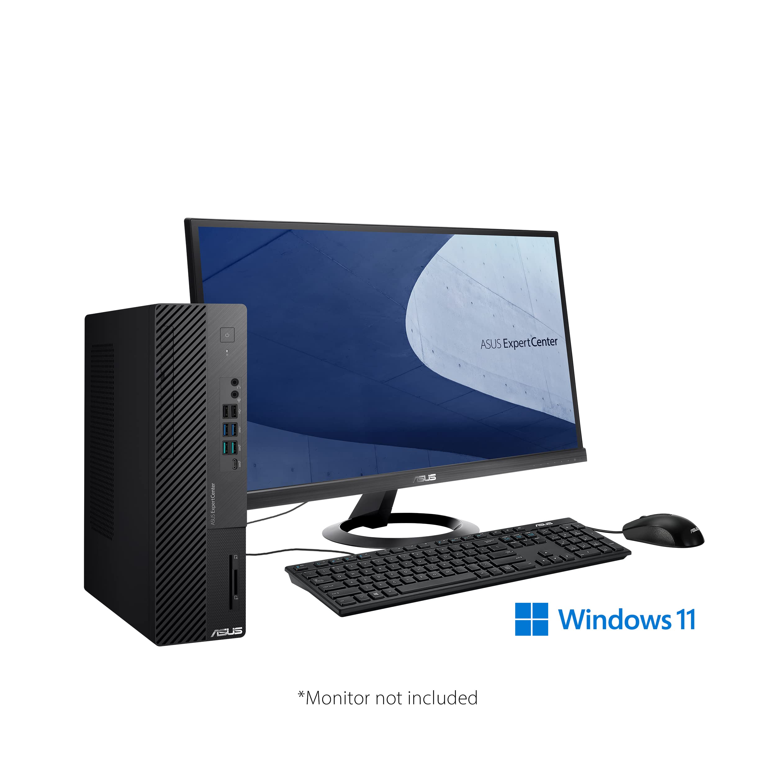 ASUS ExpertCenter D700SC Small Form Factor Desktop PC, Intel Core i5-11400, 16GB DDR4 RAM, 512GB PCIe SSD, TPM, Windows 11 Pro, Black, D700SC-XH504