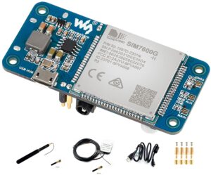 waveshare sim7600g-h 4g hat board for raspberry pi4b/3b+/3b/2b/b+/a+/zero/zero wh and pc,support lte cat-4 4g 3g 2g communication and gnss positioning global band