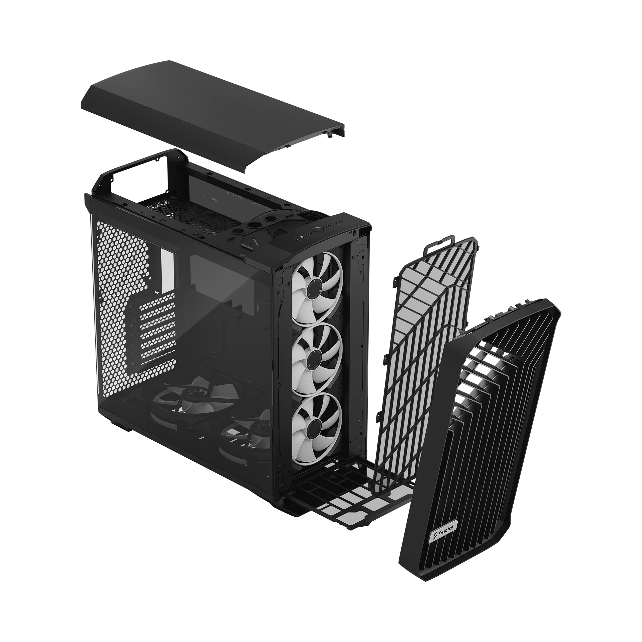 Fractal Design Torrent RGB Black E-ATX Tempered Glass Window High-Airflow Mid Tower Computer Case