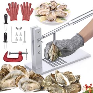 oyster shucker machine stainless steel oyster shucker tool set oyster clam shucking kit oyster clam opener machine oyster sheller practical hotel buffets homes gift oyster opener oyster knife shucker