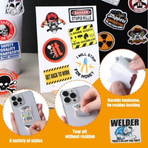 300 Pcs Hard Hat Stickers for Tool Box Helmet, Funny Stickers for Adults Cool Stickers Tool Box Stickers Hard Hat Accessories Decals for Welding Union Military Lineman Electrician