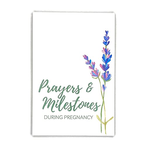 Pregnancy Prayer Cards, Weekly Prayer & Milestone Cards for Expecting Mother, Pregnancy Congratulations Gift for First Time Mom, Pregnancy Must Haves First Trimester Pregnancy Essentials for Mom to Be