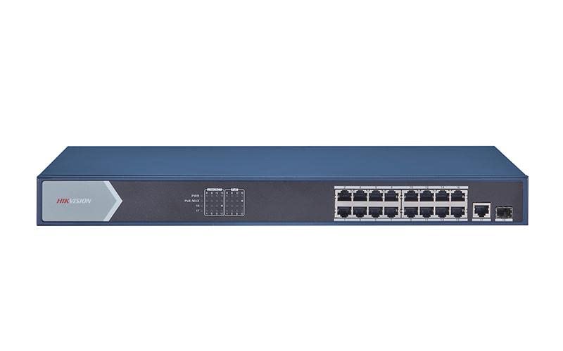 Hikvision DS-3E0518P-E 16-Port Unmanaged Gigabit PoE Switch