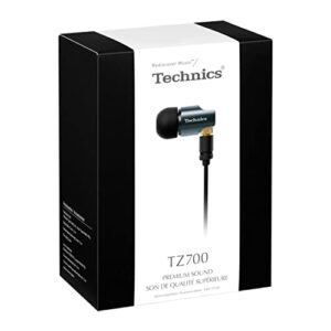 Technics Premium in- Ear Monitors IEM, High-Fidelity Wired in-Ear Earbuds Earphones with Innovative 10mm Driver for Ultra-Low Distortion - EAH-TZ700, Black/Gold