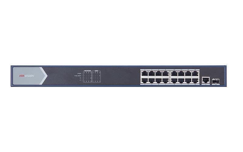 Hikvision DS-3E0518P-E 16-Port Unmanaged Gigabit PoE Switch