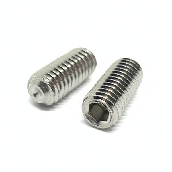 (25 Pieces)5/16-24x1/2" Stainless Steel Fine Thread Cup Point Allen Socket Set Screw