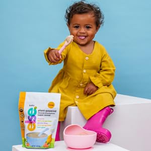 Else Nutrition Baby Cereal Stage 1 for 6 months+, Plant Protein, Organic, Whole foods, Vitamins and Minerals (Banana, 1 Pack)