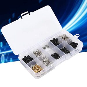 Metal Screws Assortment, Various Specifications High Strength Standard Size Mounting Screw Kit 165PCS with Plastic Case for Office Devices