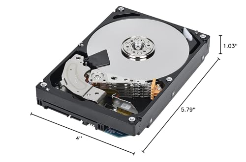 Toshiba X300 PRO 8TB High Workload Performance for Creative Professionals 3.5-Inch Internal Hard Drive – Up to 300 TB/Year Workload Rate CMR SATA 6 GB/s 7200 RPM 256 MB Cache - HDWR480XZSTB