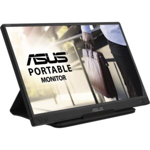 asus zenscreen 15.6” 1080p portable usb monitor (mb166c) - full hd, ips, usb type-c, usb-powered, flicker free, blue light filter, tripod mountable, anti-glare surface, protective sleeve (renewed)