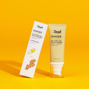 Sweet Chef Ginger + Vitamin C Oil-Free Gel Moisturizer - Antioxidant-Rich Soothing Daily Moisturizer with Hyaluronic Acid, Turmeric + Niacinamide - Help Hydrate + Even Skin Tone (60 ml / 2 fl oz)