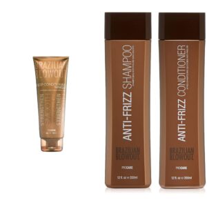 brazilian blowout deep conditioning masque 8 fl oz & brazilian blowout anti-frizz shampoo/conditioner 2 pack