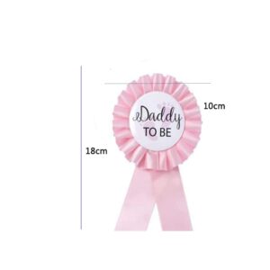 Yoinnt Baby Shower Sash and Badge for Girl - 'Mommy to Be' Sash and 'Daddy to Be' Badge Pin Set, Baby Shower Decorations Sash, Ideal Gift for Gender Reveal/Baby Shower