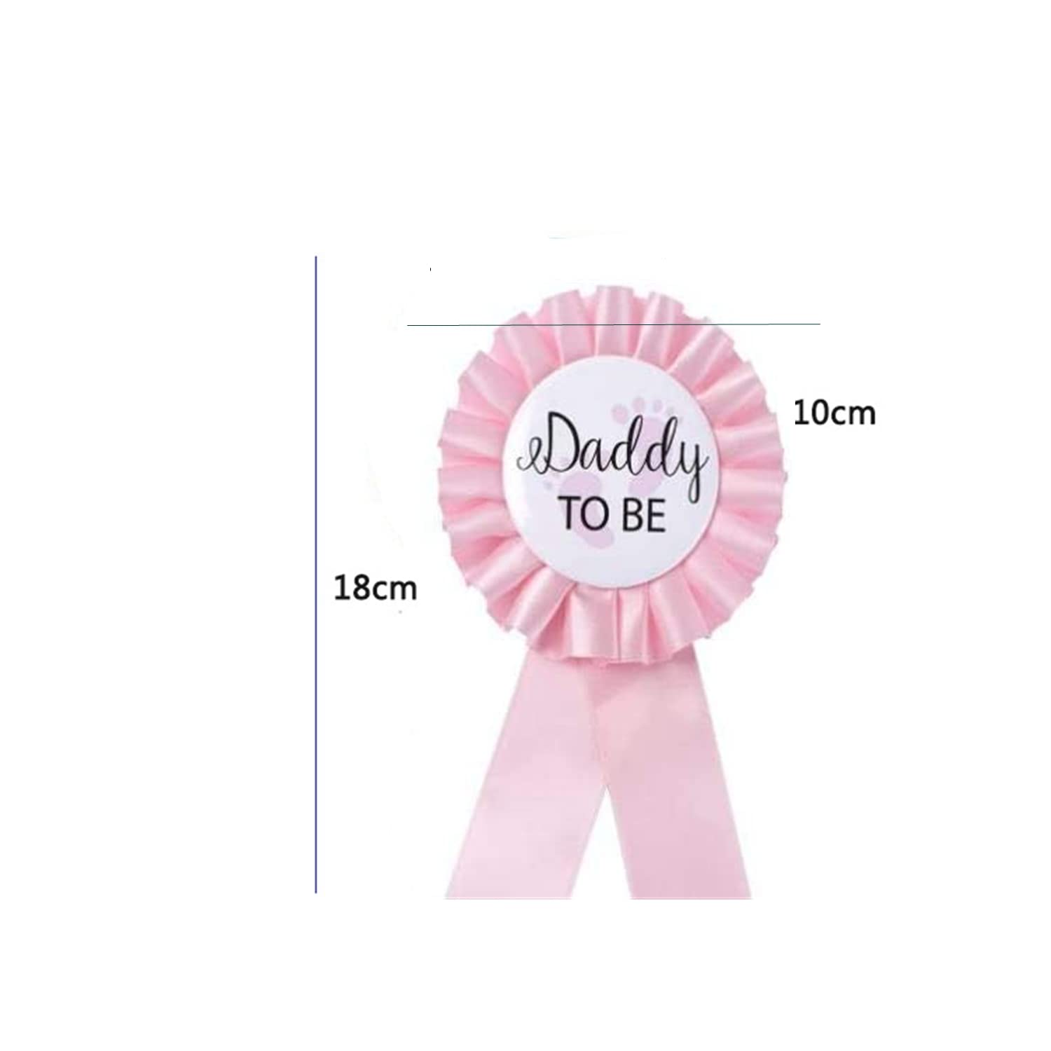 Yoinnt Baby Shower Sash and Badge for Girl - 'Mommy to Be' Sash and 'Daddy to Be' Badge Pin Set, Baby Shower Decorations Sash, Ideal Gift for Gender Reveal/Baby Shower