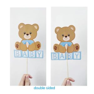 Baby Bear Baby Shower Centerpiece Sticks Decoration for Baby