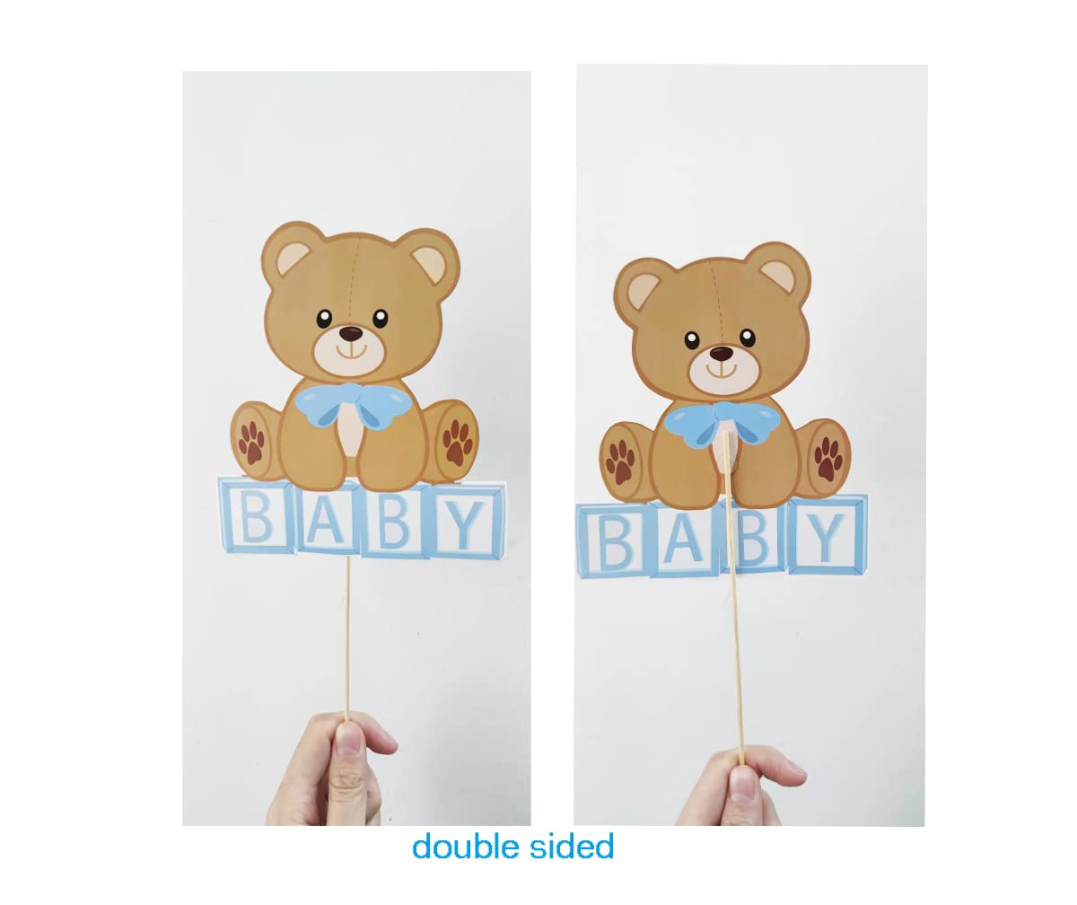 Baby Bear Baby Shower Centerpiece Sticks Decoration for Baby