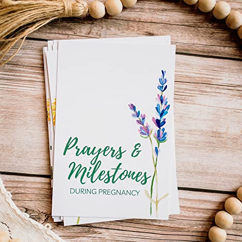 Pregnancy Prayer Cards, Weekly Prayer & Milestone Cards for Expecting Mother, Pregnancy Congratulations Gift for First Time Mom, Pregnancy Must Haves First Trimester Pregnancy Essentials for Mom to Be