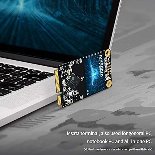 KINGDATA mSATA SSD 128GB 3D NAND TLC SATA III 6 Gb/s, mSATA (30x50.9mm) Internal Solid State Drive - Compatible with Desktop PC Laptop - (MSATA 128GB)