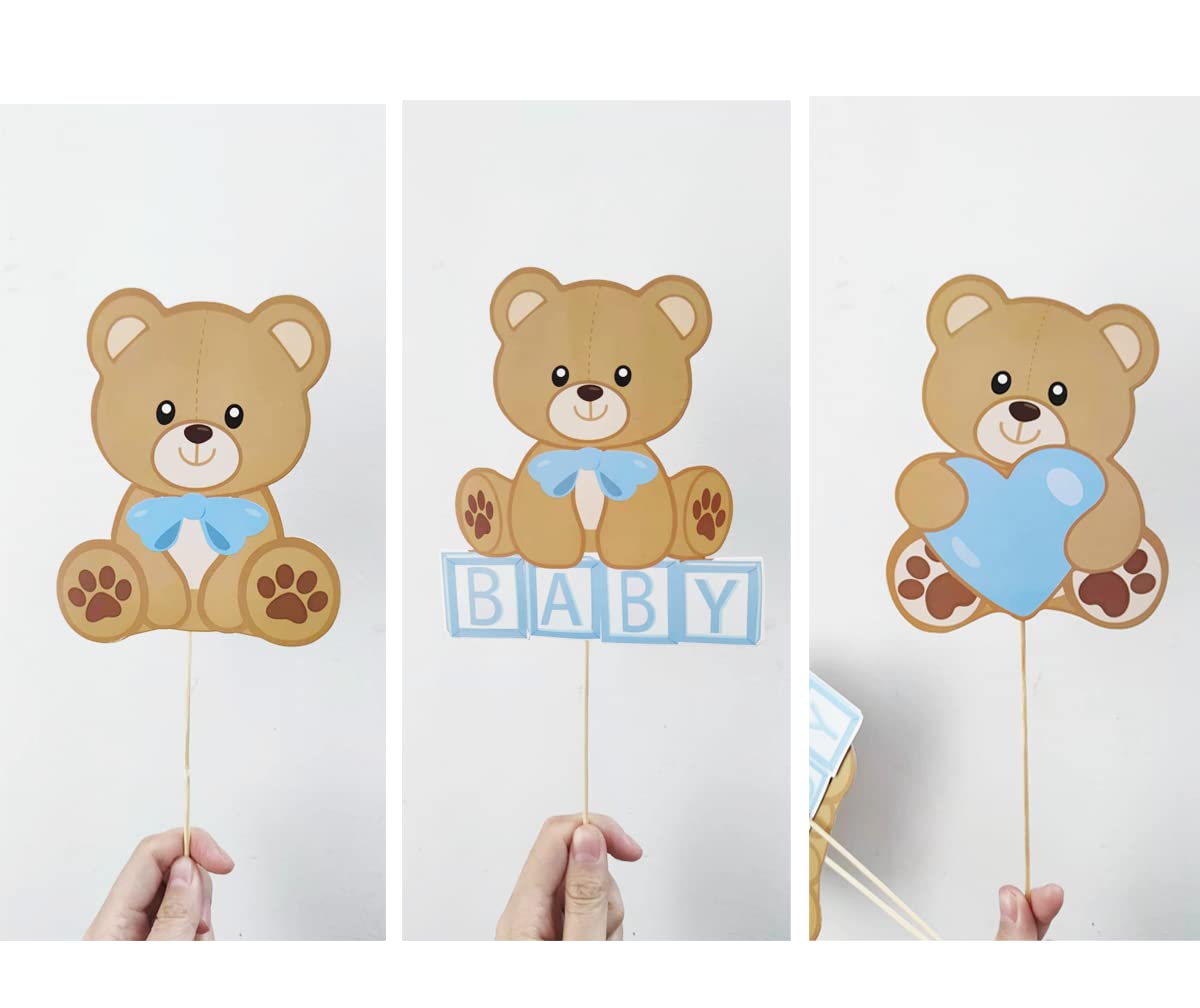 Baby Bear Baby Shower Centerpiece Sticks Decoration for Baby