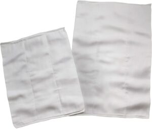 osocozy - chinese prefolds cloth diapers 1 dozen - perfect for burp cloths or diapers. soft and absorbent for baby made of 100% cotton- fits 15-30 lbs. - size: regular 4x6x4, 14x21 inches.