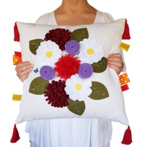 modisso sensory pillow cover. fidget blanket for dementia. dementia products for elderly and alzheimers activities. for comfort and anxiety relief.