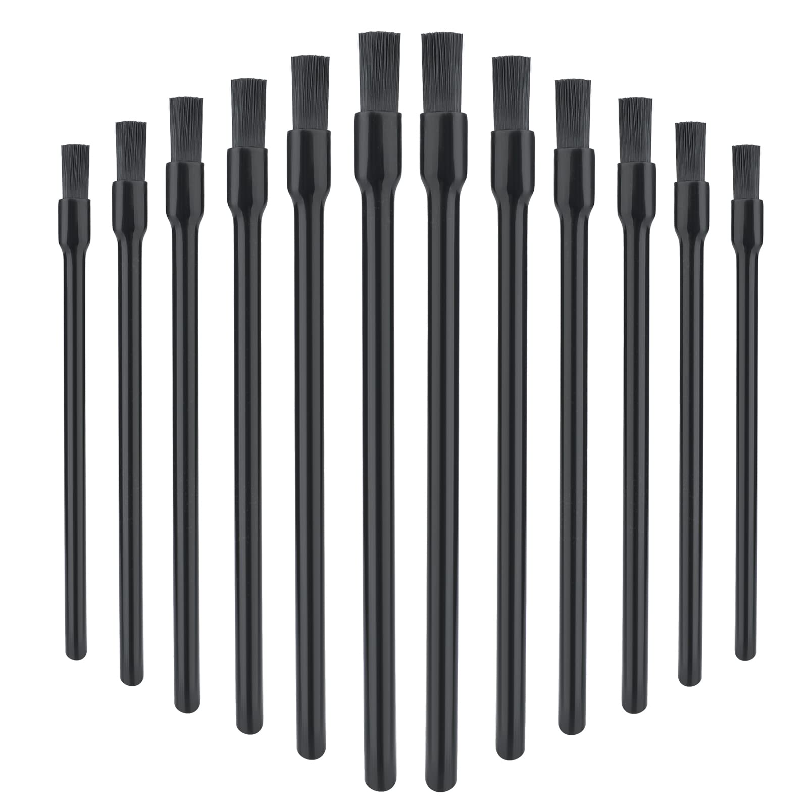 G2PLUS 100PCS Disposable Lip Brush Applicators, Disposable Nail Brushes, Lip Brushes Lipstick Lip Gloss Wands for Makeup PYO Cookie Paint Brushes (Dark Black)