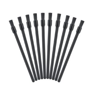 g2plus 100pcs disposable lip brush applicators, disposable nail brushes, lip brushes lipstick lip gloss wands for makeup pyo cookie paint brushes (dark black)