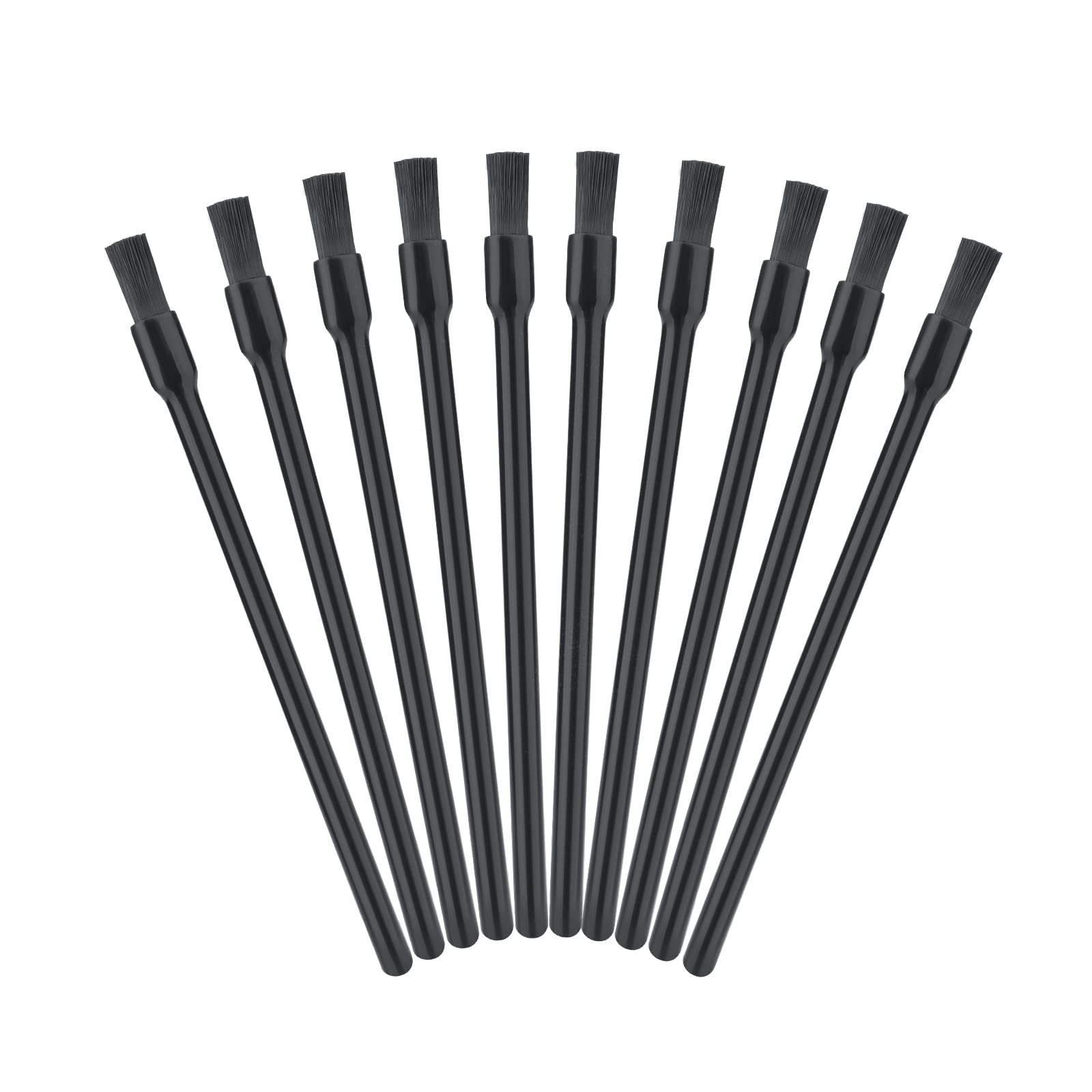 G2PLUS 100PCS Disposable Lip Brush Applicators, Disposable Nail Brushes, Lip Brushes Lipstick Lip Gloss Wands for Makeup PYO Cookie Paint Brushes (Dark Black)