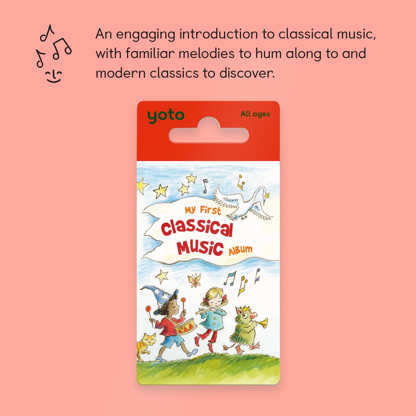 Yoto My First Classical Music Album – Kids Musical Card for Use with Player & Mini All-in-1 Audio Player, Educational & Screen-Free Listening with Calm & Relaxing Instrumental Songs