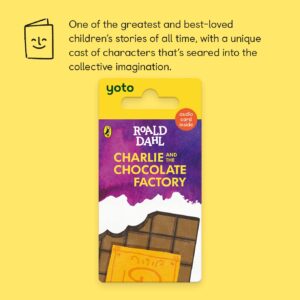 Yoto Charlie & The Chocolate Factory by Roald Dahl – Kids Audiobook Story Cards for Use with Yoto Player & Mini Bluetooth Speaker, Fun Daytime & Bedtime Stories, Educational Gift for Children Ages 7+